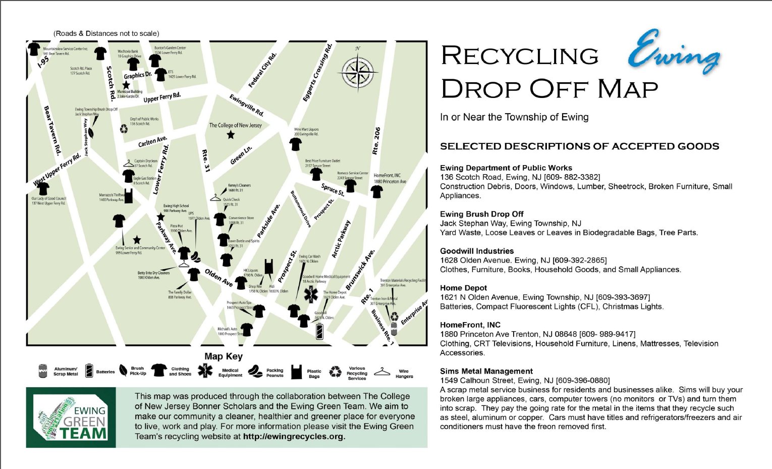 EGT Produces New Ewing Recycling Map | Recycling Info Depot